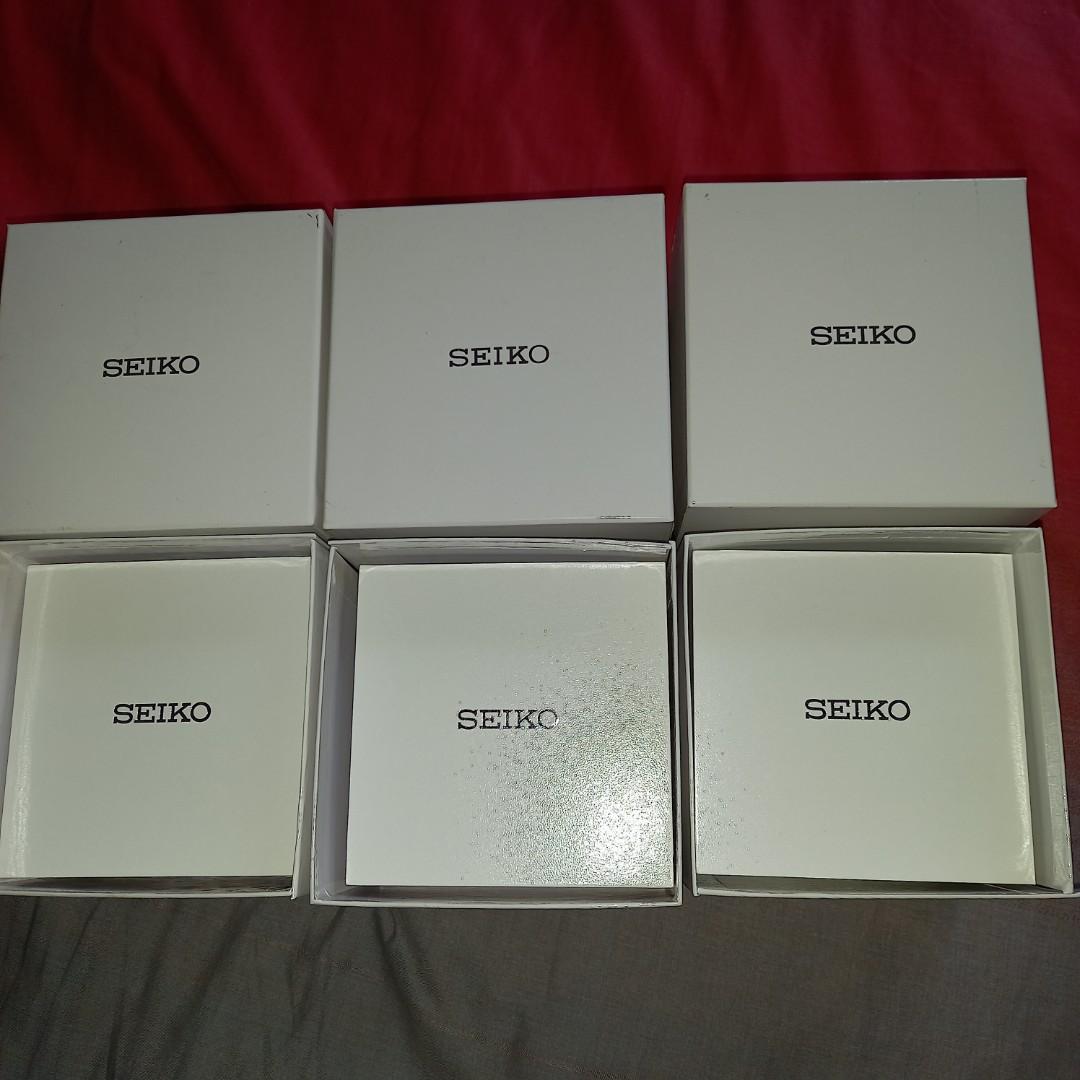 3 Original Seiko Watch Boxes, Men's Fashion, Watches & Accessories ...