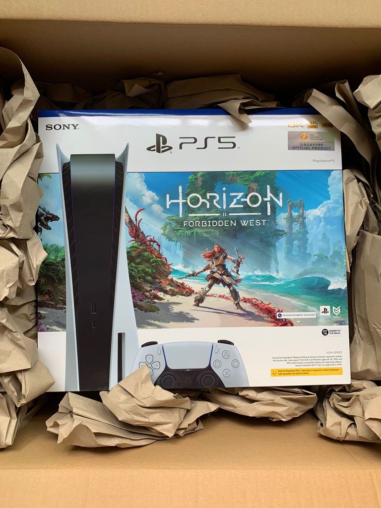 PlayStation 5 disc edition horizon forbidden west bundle, Video Gaming, Video Game Consoles ...