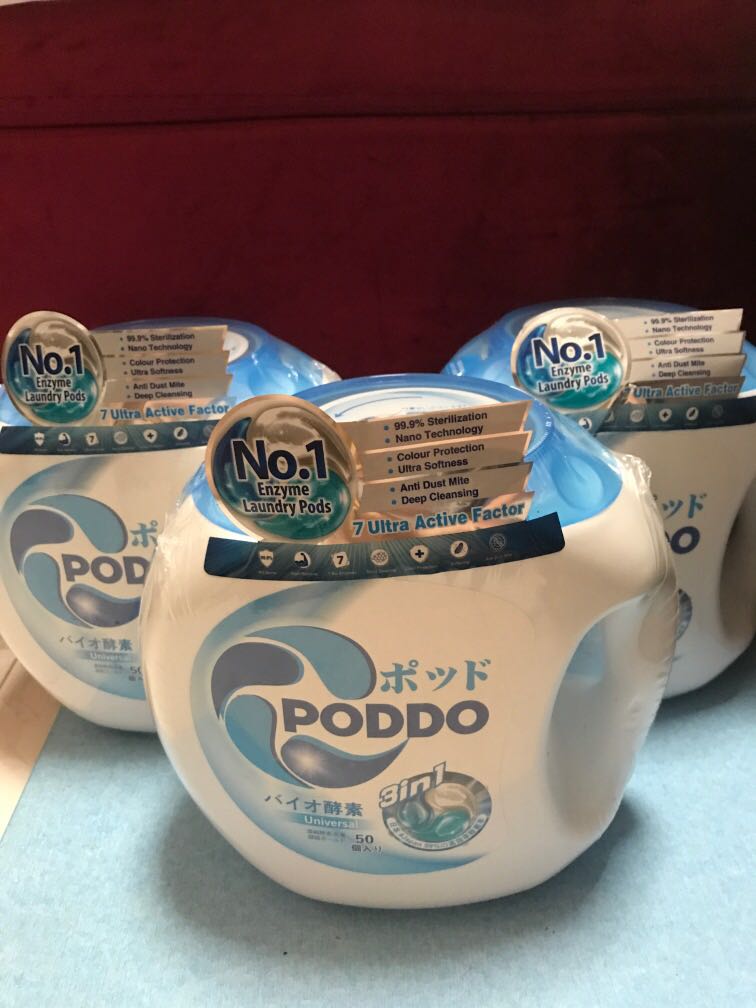 Japan PODDO Universal 3in1 No. 1 Enzyme Laundry Pods (50pods ...
