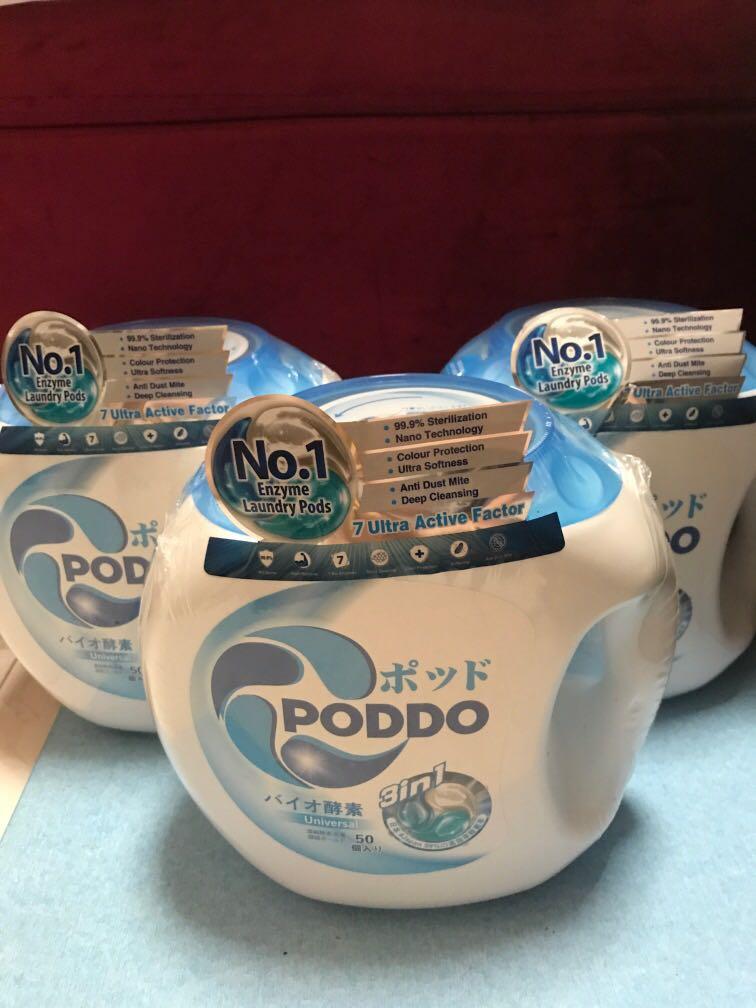 Japan PODDO Universal 3in1 No. 1 Enzyme Laundry Pods (50pods ...