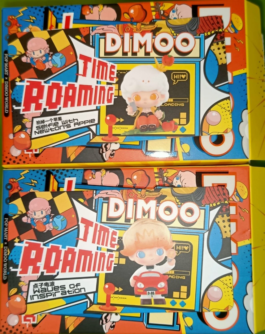 Popmart Dimoo Time Roaming Series Newtons Apple/Waves of Inspiration ...