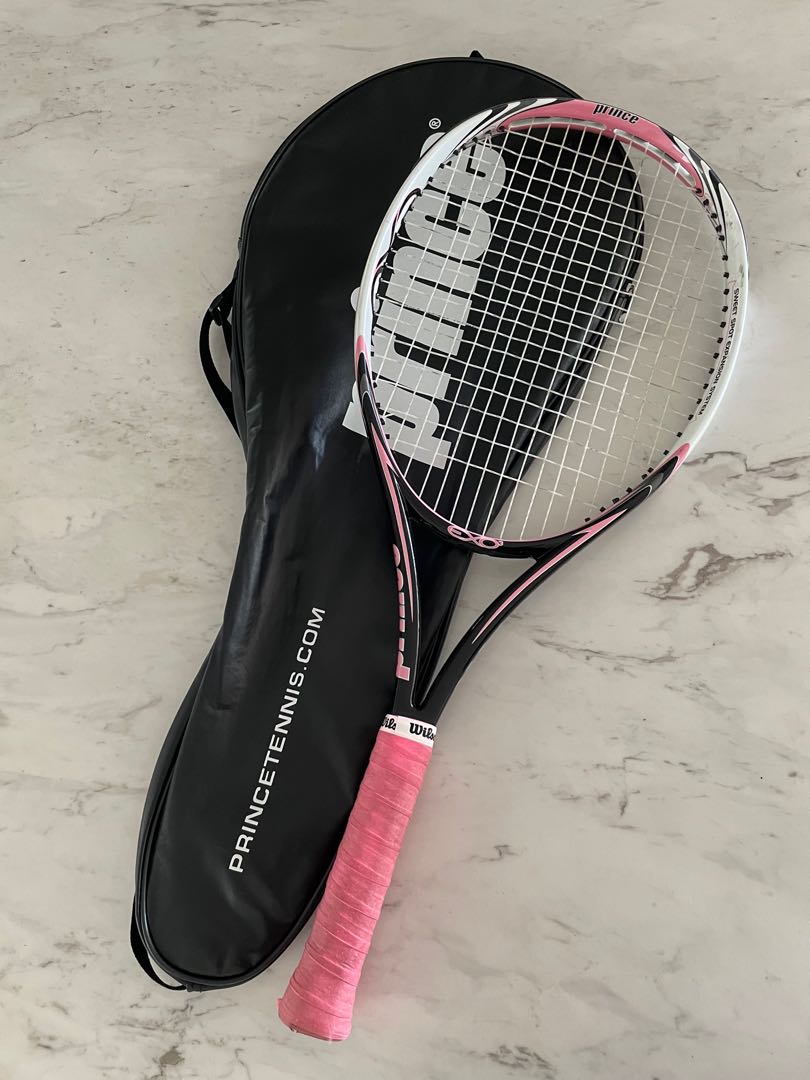 Prince tennis pink racquet, Sports Equipment, Sports & Games, Racket ...