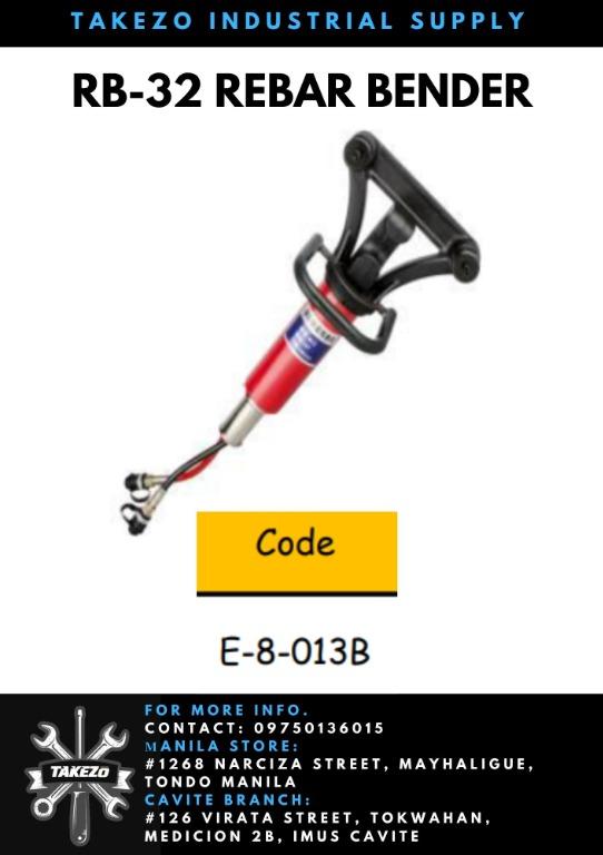 RB-32 Rebar Bender, Commercial & Industrial, Industrial Equipment on ...