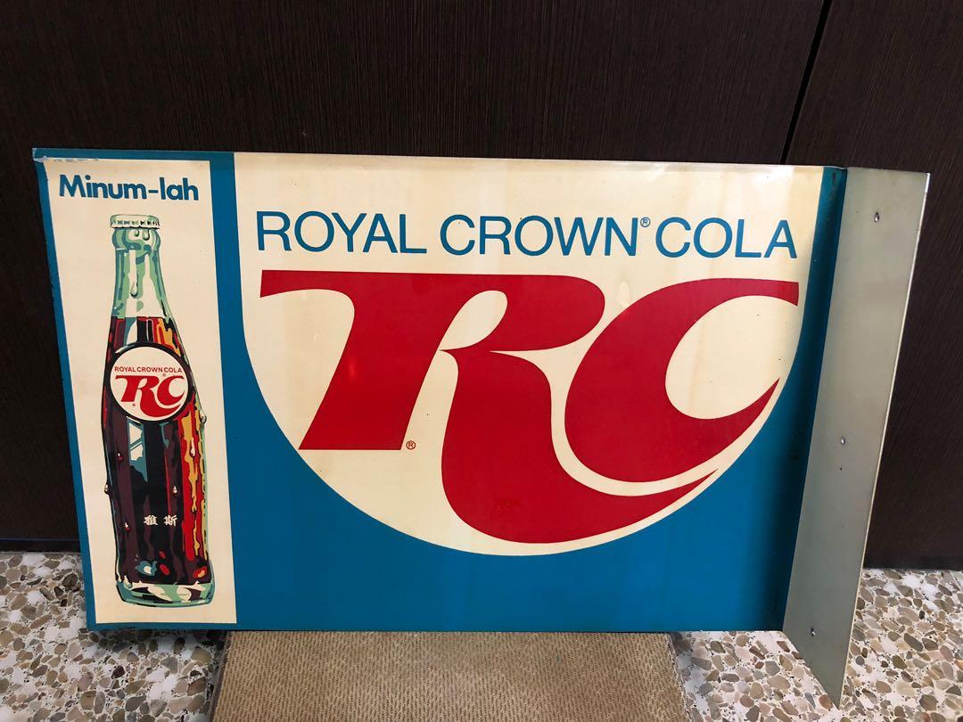 RC Cola Tin Fledge Sign, Hobbies & Toys, Memorabilia & Collectibles ...