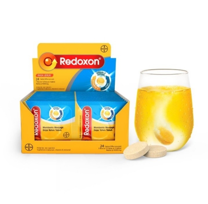 Redoxon Effervescent 1 Box isi 12 Strip, Kesehatan & Kecantikan, Parfum ...
