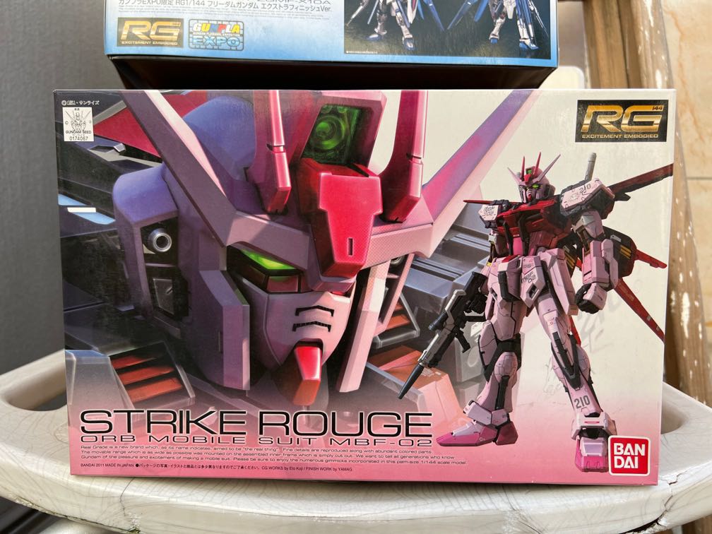 RG Gundam Strike Rogue 1/144 Gunpla Expo, 興趣及遊戲, 玩具 & 遊戲類 - Carousell