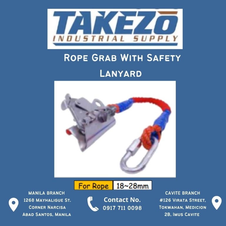 Rope Grab with Safety Lanyard, Commercial & Industrial, Construction ...
