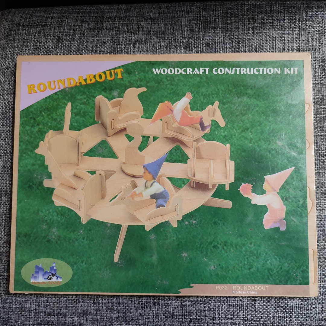 Roundabout woodcraft construction kit, Hobbies & Toys, Stationary ...
