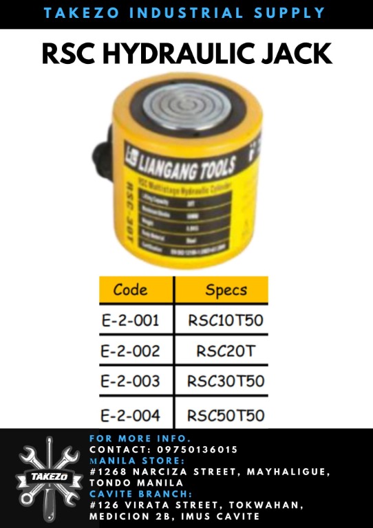RSC Hydraulic Jack, Commercial & Industrial, Industrial Equipment on ...
