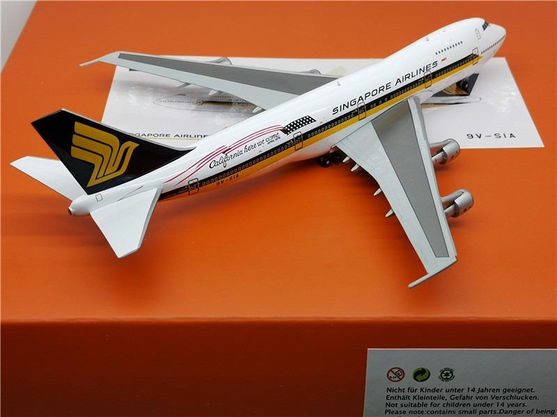 Singapore Airline (SIA) Boeing 747-200 Model (1:400) [California Here ...