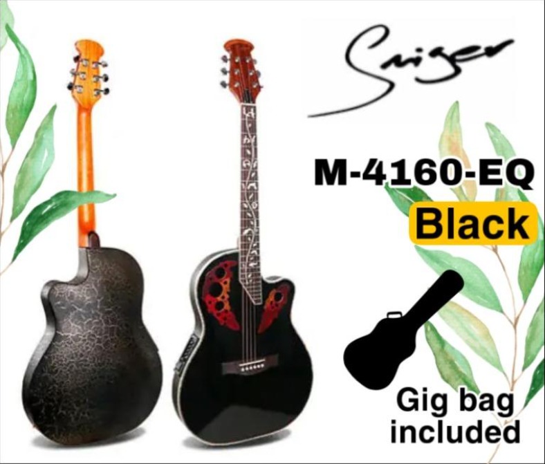 Smiger M-4160-EQ Ovation Acoustic-Electric Guitar w/Bag (M-4160-EQ ...