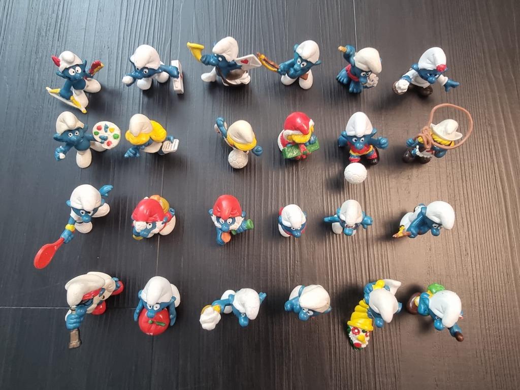 Smurf Smurfette Figurine Vintage Collection 1965 - 1983 Smurfs Playing ...