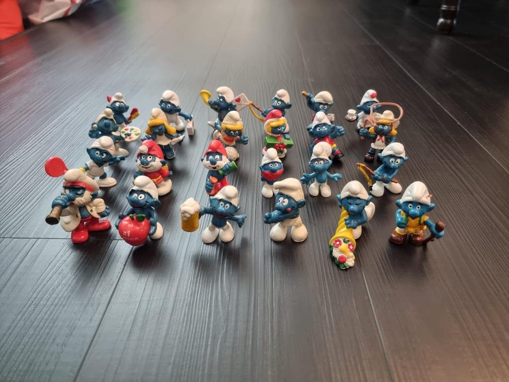 Smurf Smurfette Figurine Vintage Collection 1965 - 1983 Smurfs Playing ...