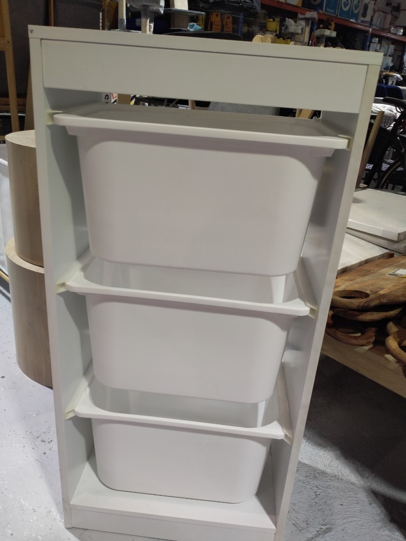 Storage unit with 3 Tubs, Furniture & Home Living, Furniture, Shelves ...