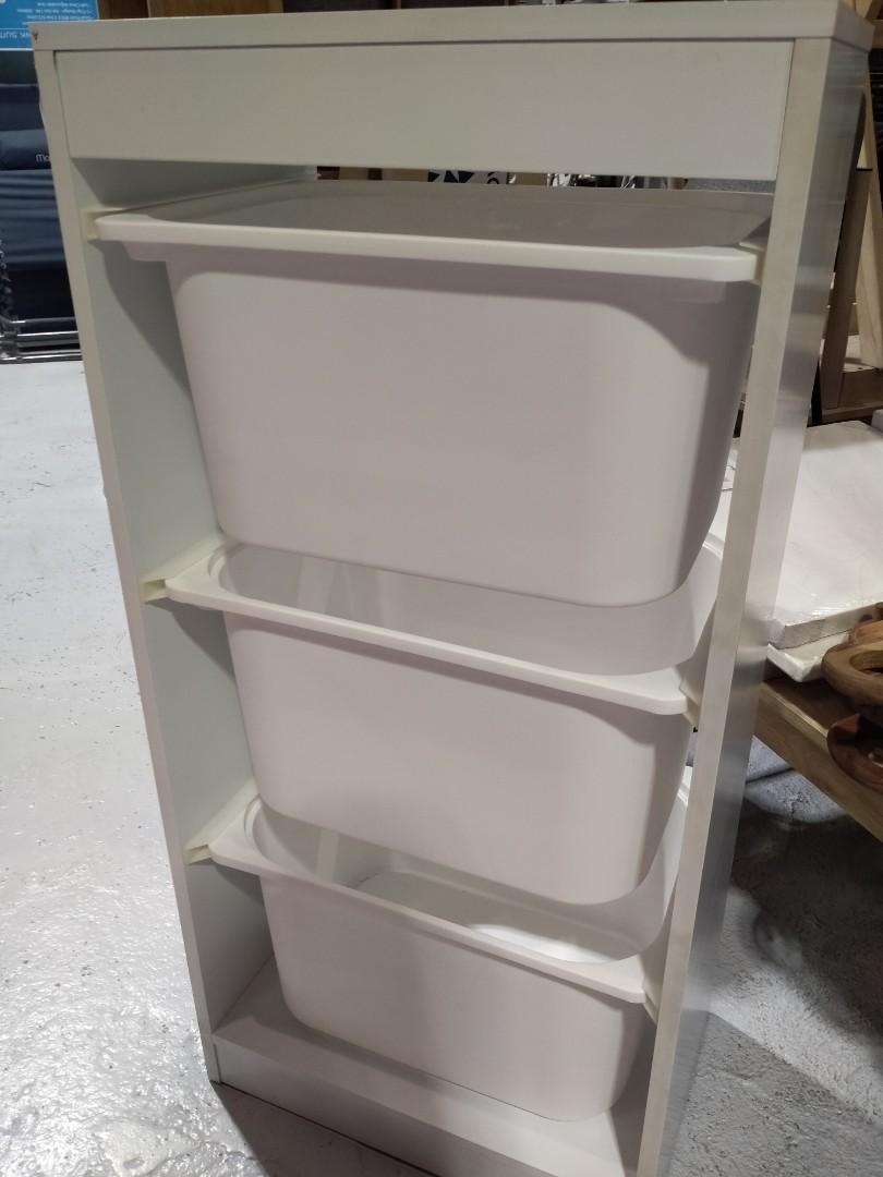 Storage unit with 3 Tubs, Furniture & Home Living, Furniture, Shelves ...