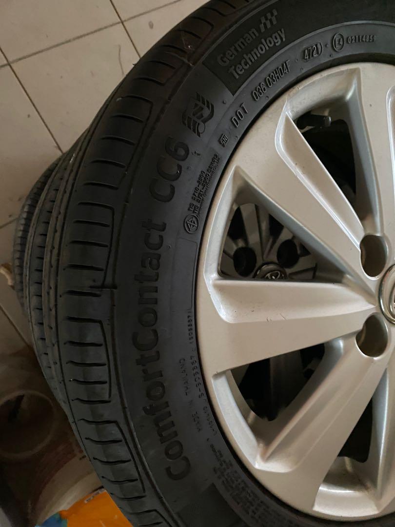 Tayar dan rim vios, Auto Accessories on Carousell
