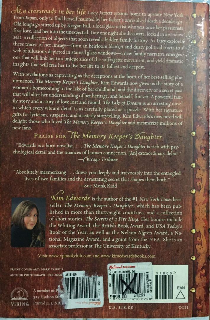 The Lake of Dreams by Kim Edwards, Hobbies & Toys, Books & Magazines ...