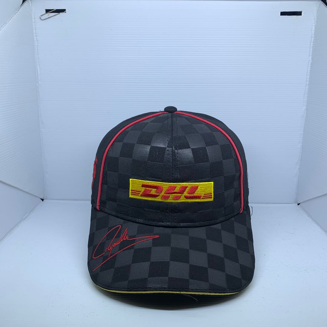 Topi Racing DHL Ryan Hunter Reay Checkerboard CAP, Fesyen Pria ...