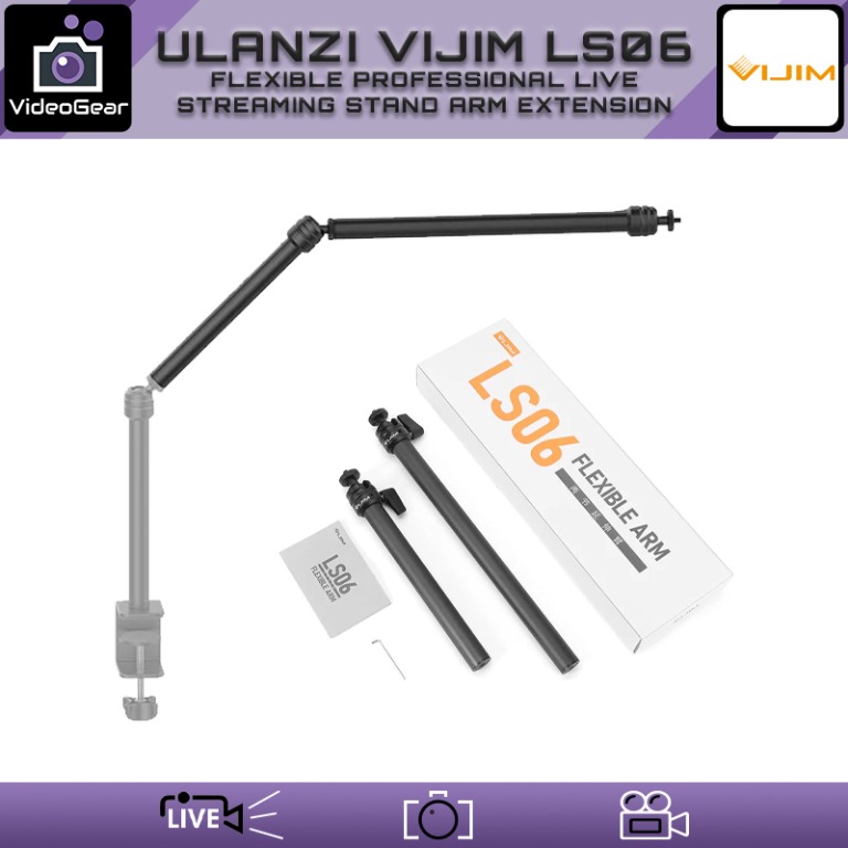 Ulanzi VIJIM LS06 — (Flexible Professional Live Streaming Arm Extension), Photography ...