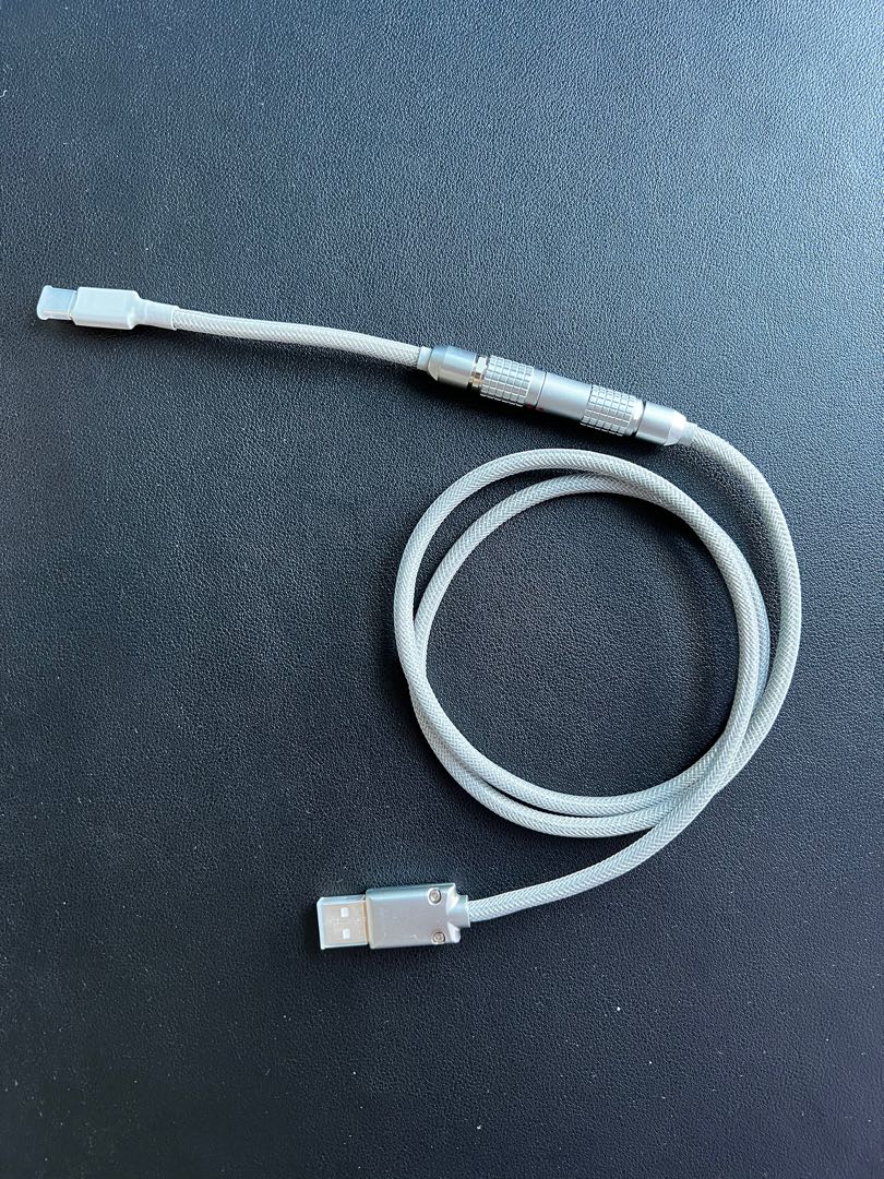USB-C straight cable with Tubby connector for mechanical keyboard ...