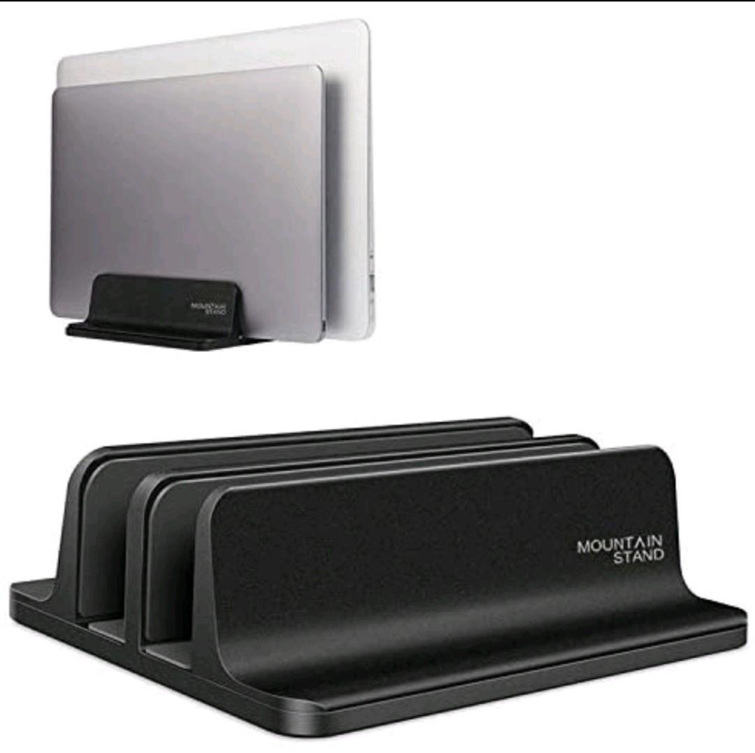 Vertical Laptop Stand for Dual Laptop, Mobile Phones & Gadgets, Mobile ...
