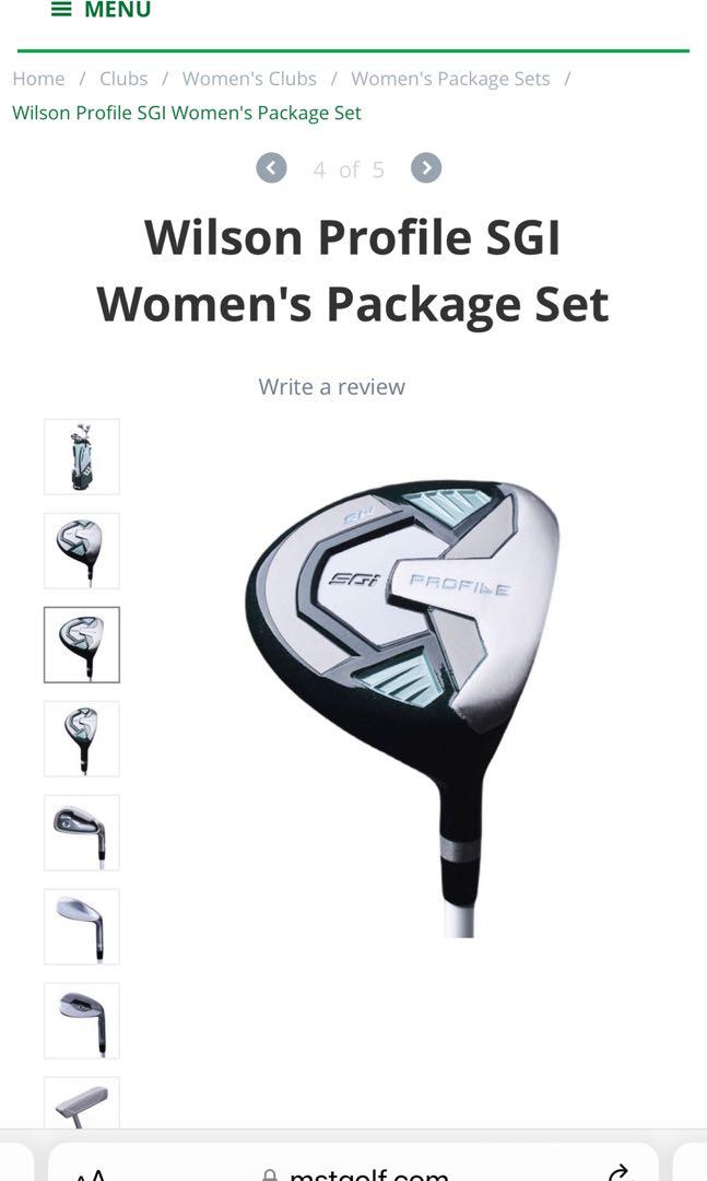 Wilson Ladies Profile SGI Right-Handed Complete Golf Cart Bag, Sports ...