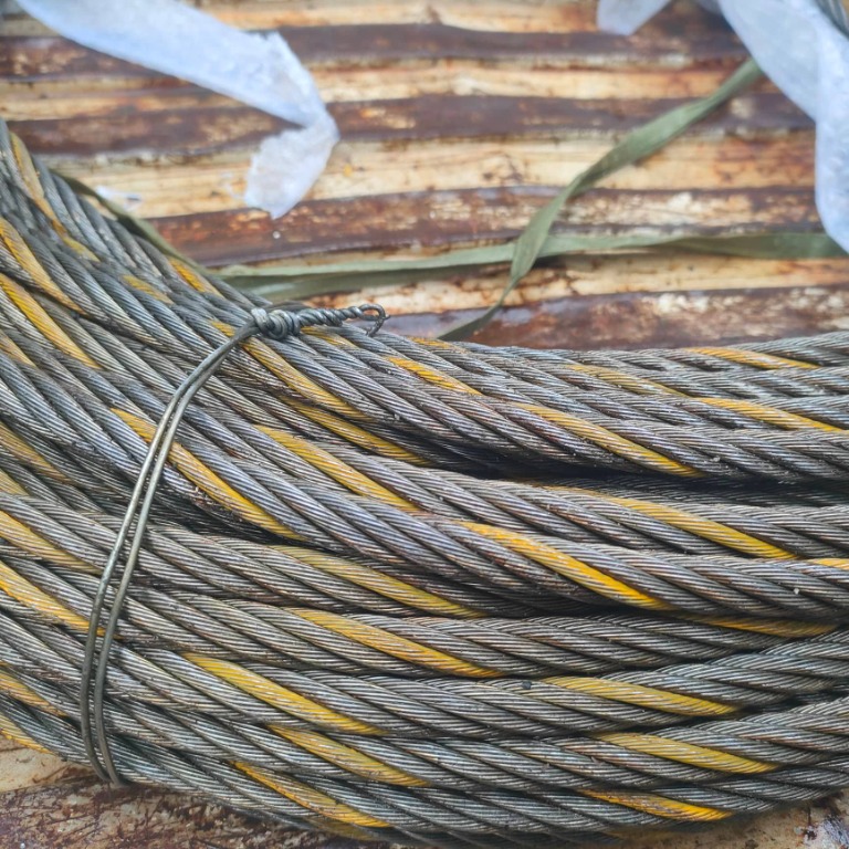 Wire rope yellow strand, Commercial & Industrial, Construction Tools ...