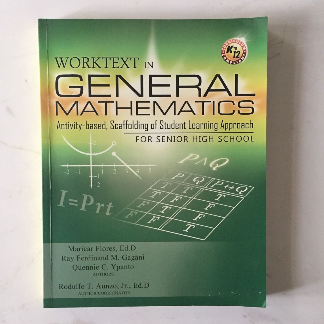 Worktext in General Mathematics Activity-based, Scaffolding of Student ...