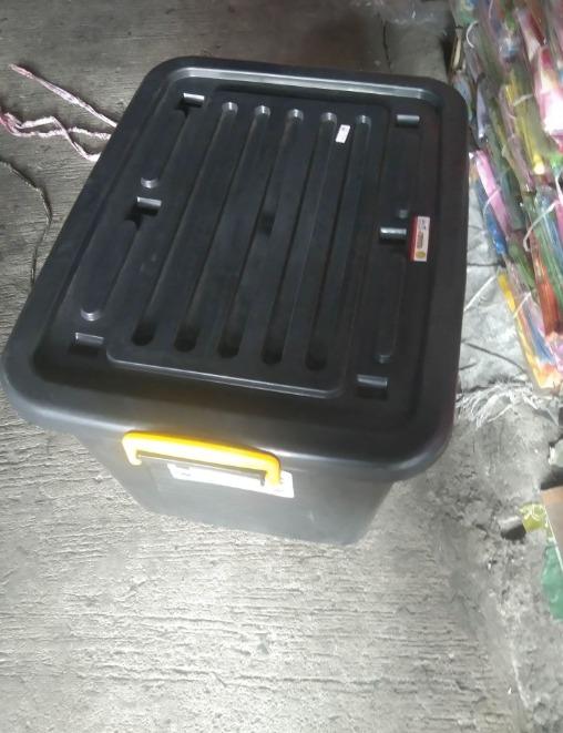 143L Storage Boxes BIG BIG Black, Furniture & Home Living, Home ...