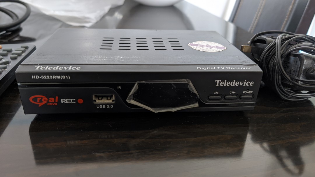 機頂盒 Teledevice HD-3223RM(S1), 家庭電器, 電視 & 其他娛樂, 電視組件及配件 - Carousell
