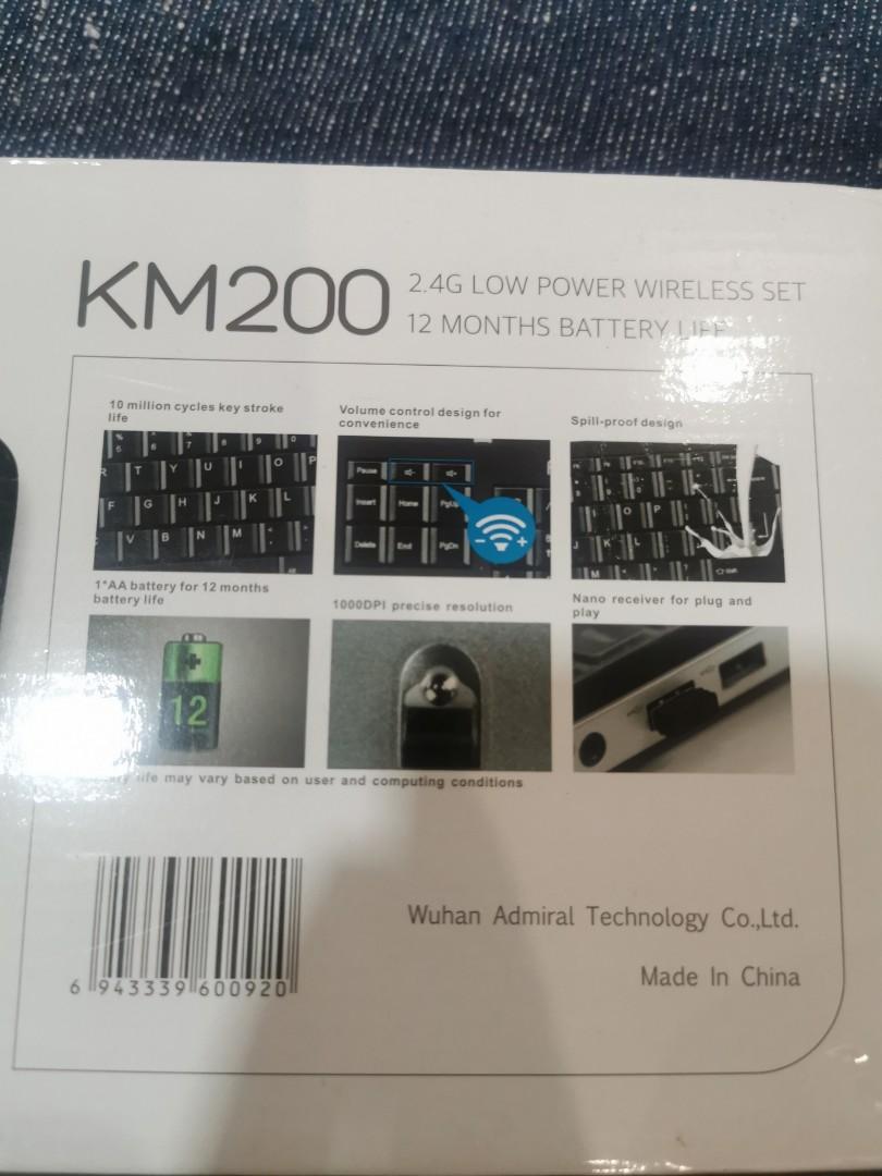 AOC KM200 Wireless Keyboard and Mouse, Computers & Tech, Parts ...