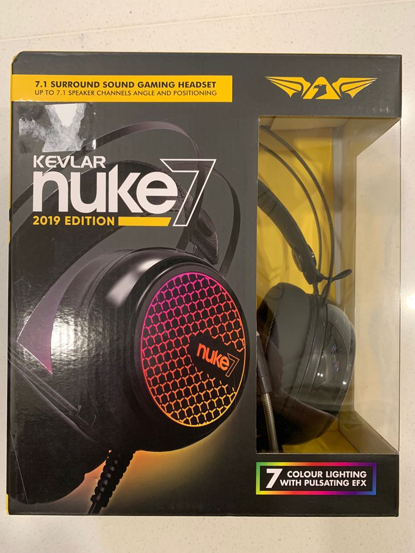 Armaggeddon Nuke 7 Kevlar Gaming Headset, Audio, Headphones & Headsets ...