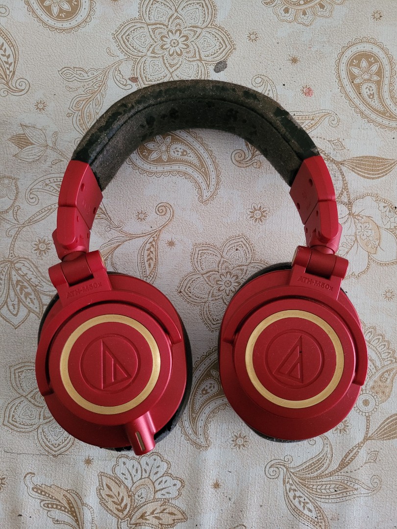 ATH M50X RED, Audio, Headphones & Headsets on Carousell