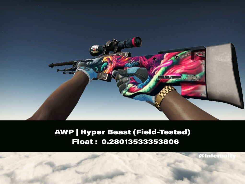 AWP Hyper Beast FT CSGO SKINS KNIVES, Video Gaming, Gaming Accessories ...