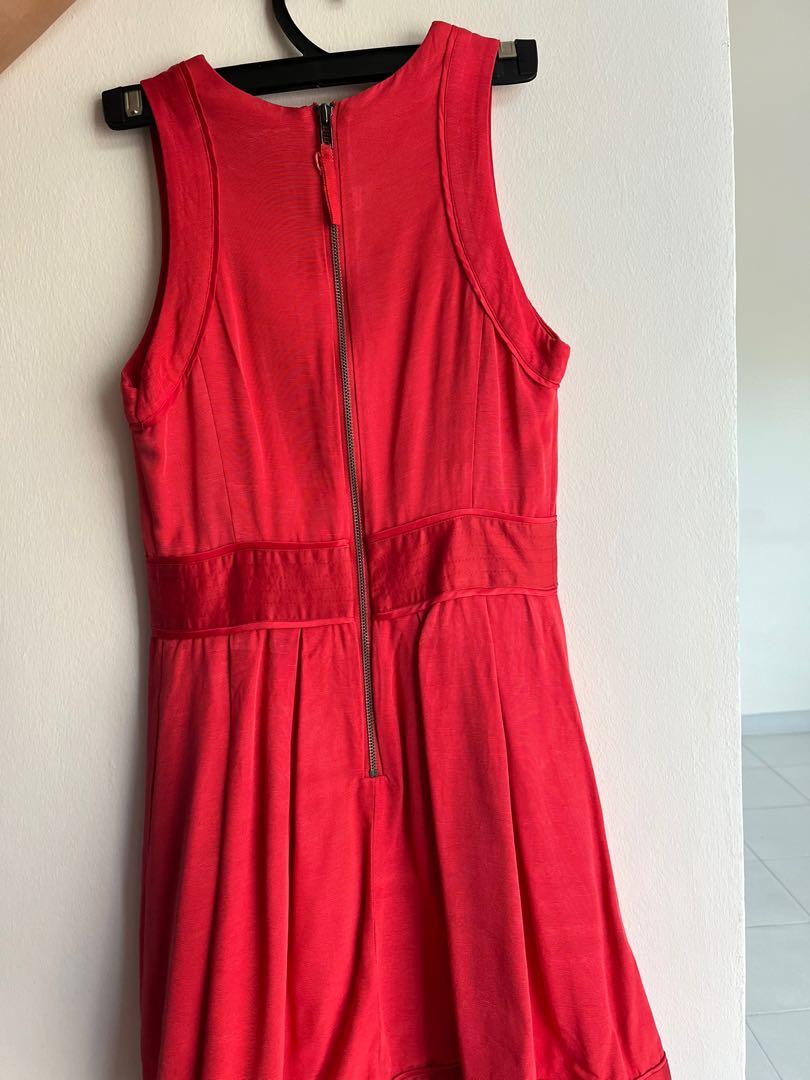 Armani exchange red dress store