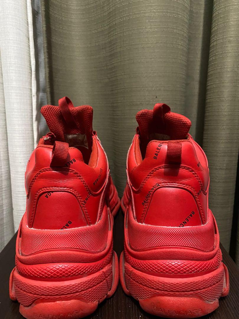 BALENCIAGA TRIPLE S ALL OVER PRINT RED, Luxury, Sneakers & Footwear on ...