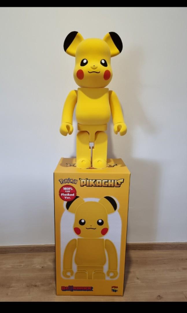 Bearbrick Pikachu Flocky 1000%, Hobbies & Toys, Toys & Games on Carousell