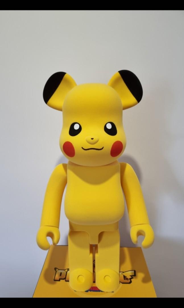 Bearbrick Pikachu Flocky 1000%, Hobbies & Toys, Toys & Games on Carousell