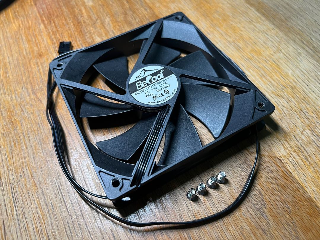 Becool 120MM x 25MM 12V PC Cooling Fan Case Chassis CPU Desktop ...