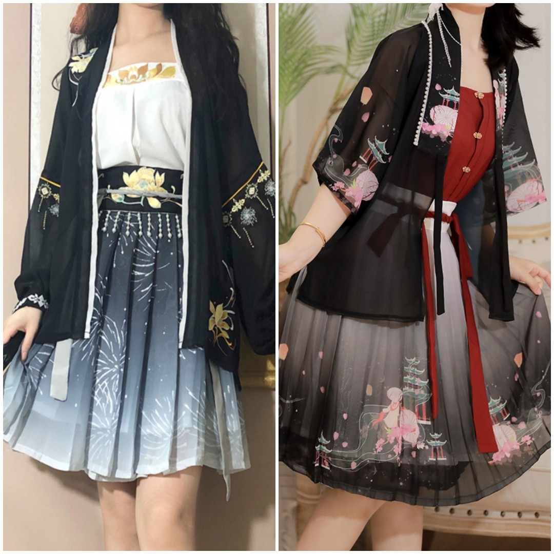 Black Hanfu (Short ver.), Women's Fashion, Dresses & Sets, Traditional ...