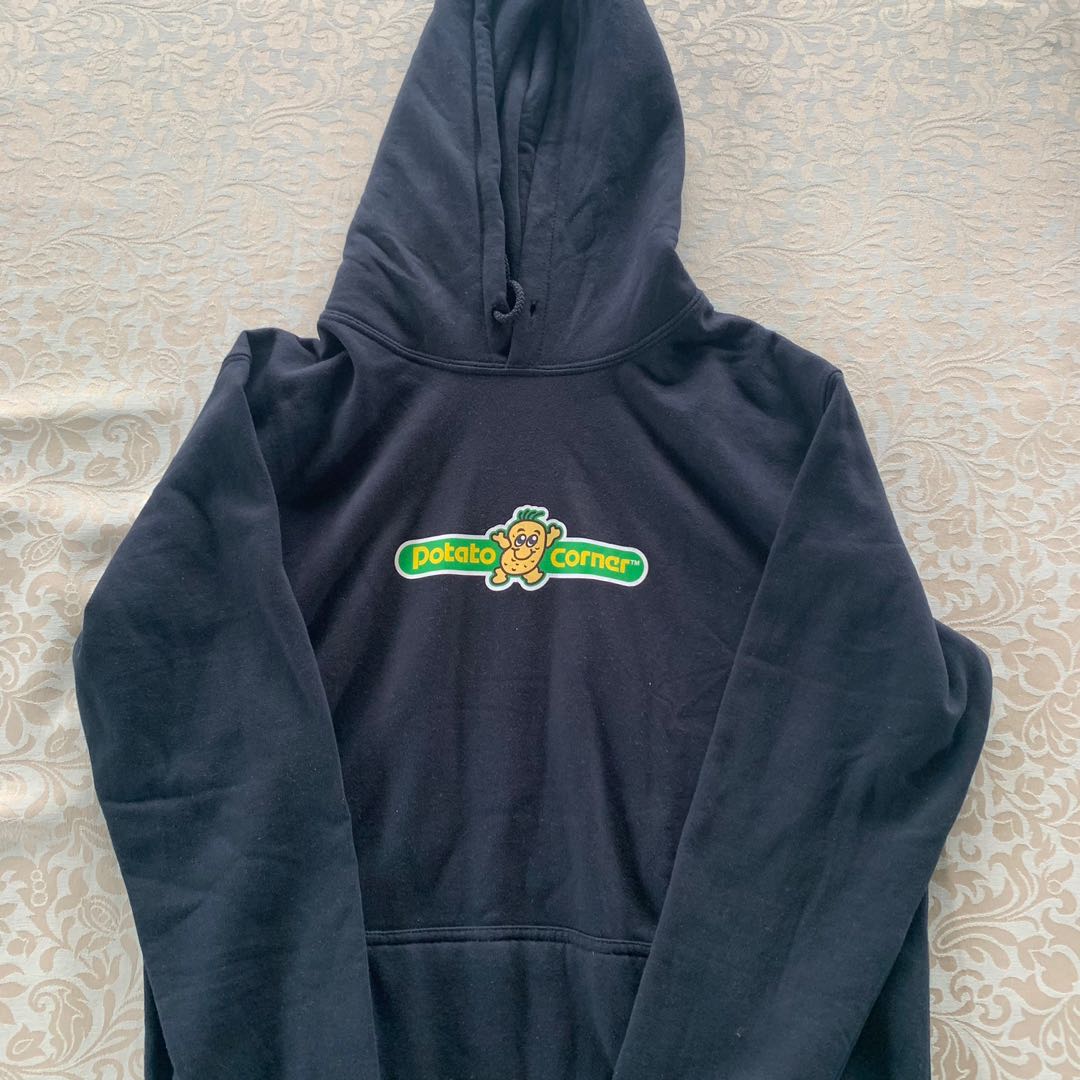 Black Potato Corner hoodie, Men's Fashion, Tops & Sets, Hoodies on ...