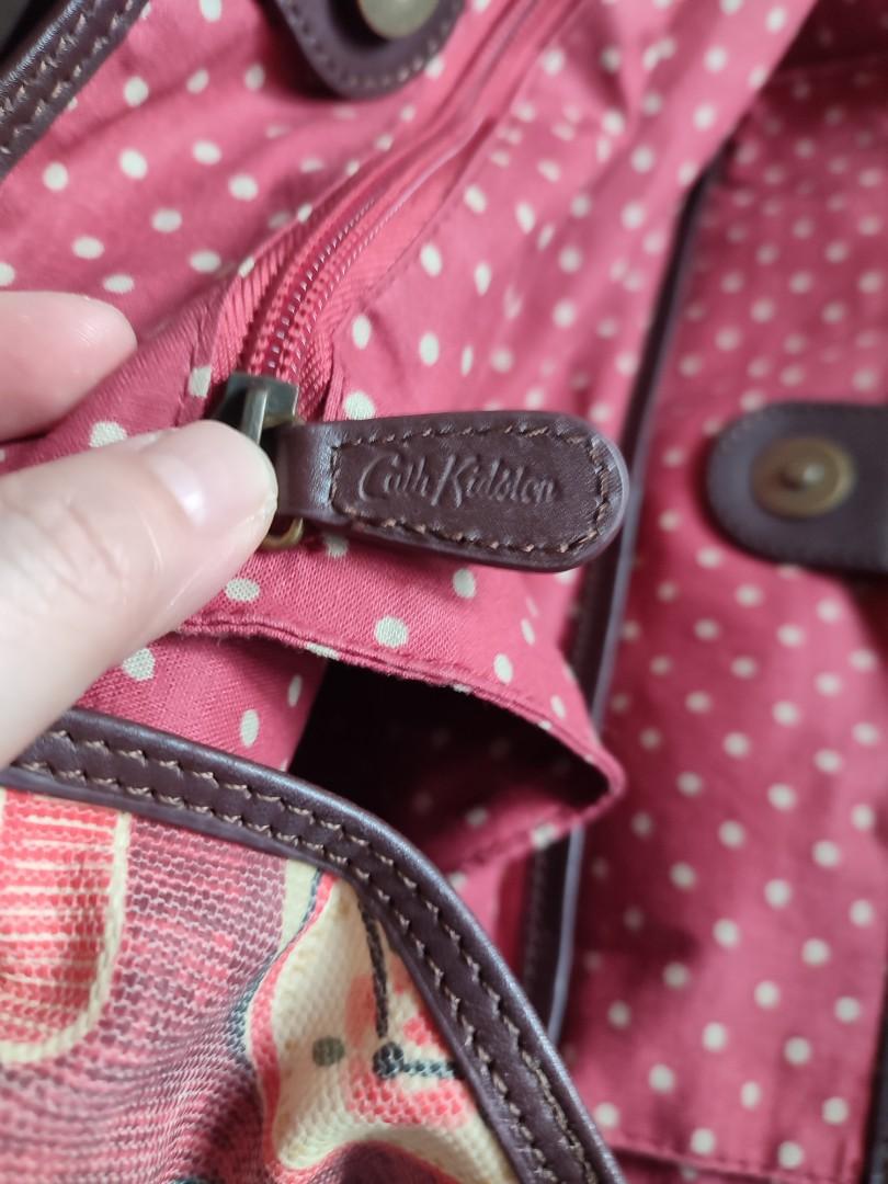 Cath Kidston red "Clock" large tote bag, Women's Fashion, Bags ...