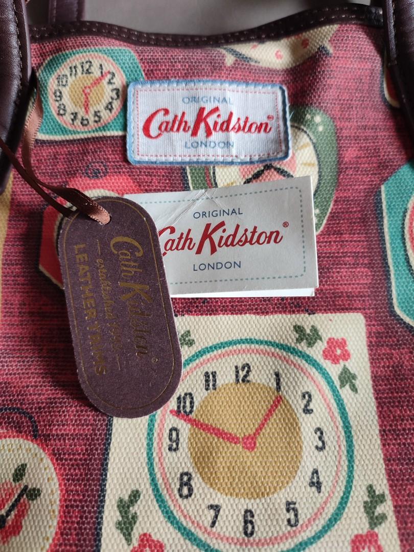 Cath Kidston red "Clock" large tote bag, Women's Fashion, Bags ...