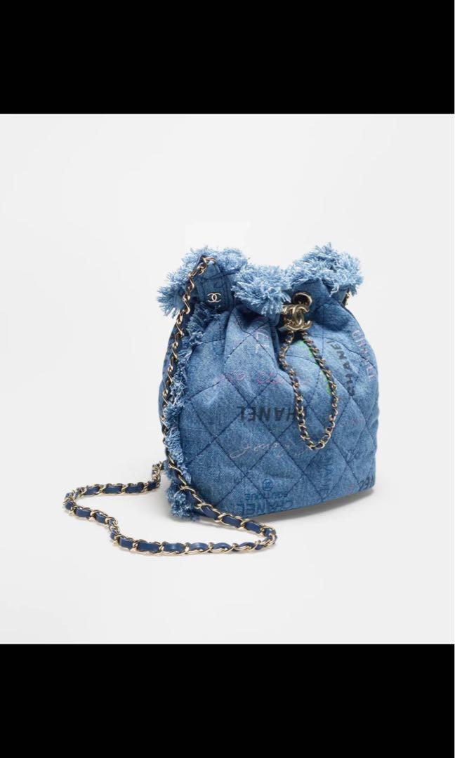 Chanel small bucket bag in denim, Women's Fashion, Bags & Wallets ...