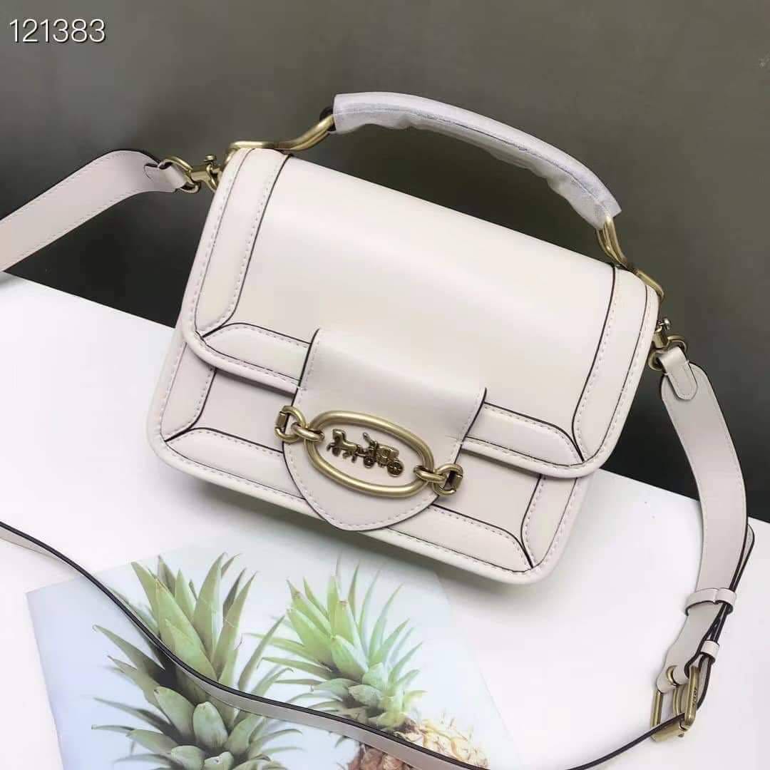 Coach Hero in White, Women's Fashion, Bags & Wallets, Cross-body Bags ...