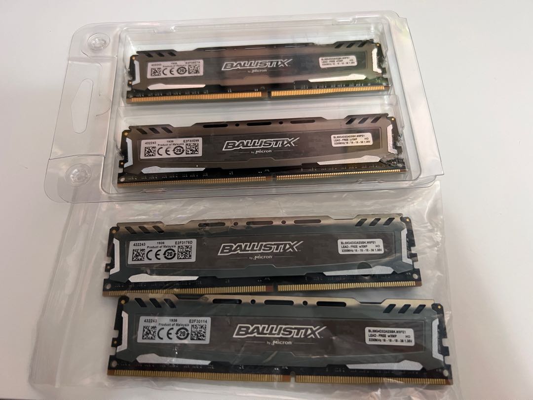 Crucial Ballistix 3200MHz 8GB RAM sticks (8GB 16GB 32GB), Computers ...