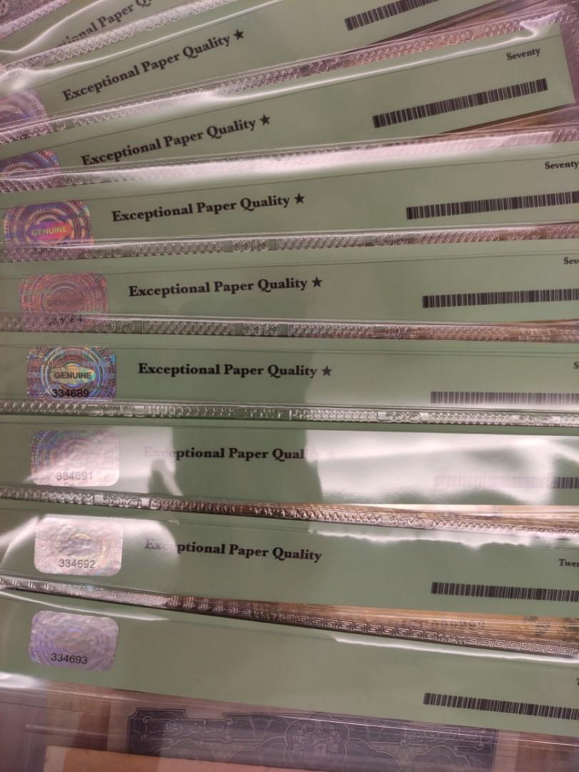 Custom Grading Labels with Holder for Banknotes, Hobbies & Toys ...