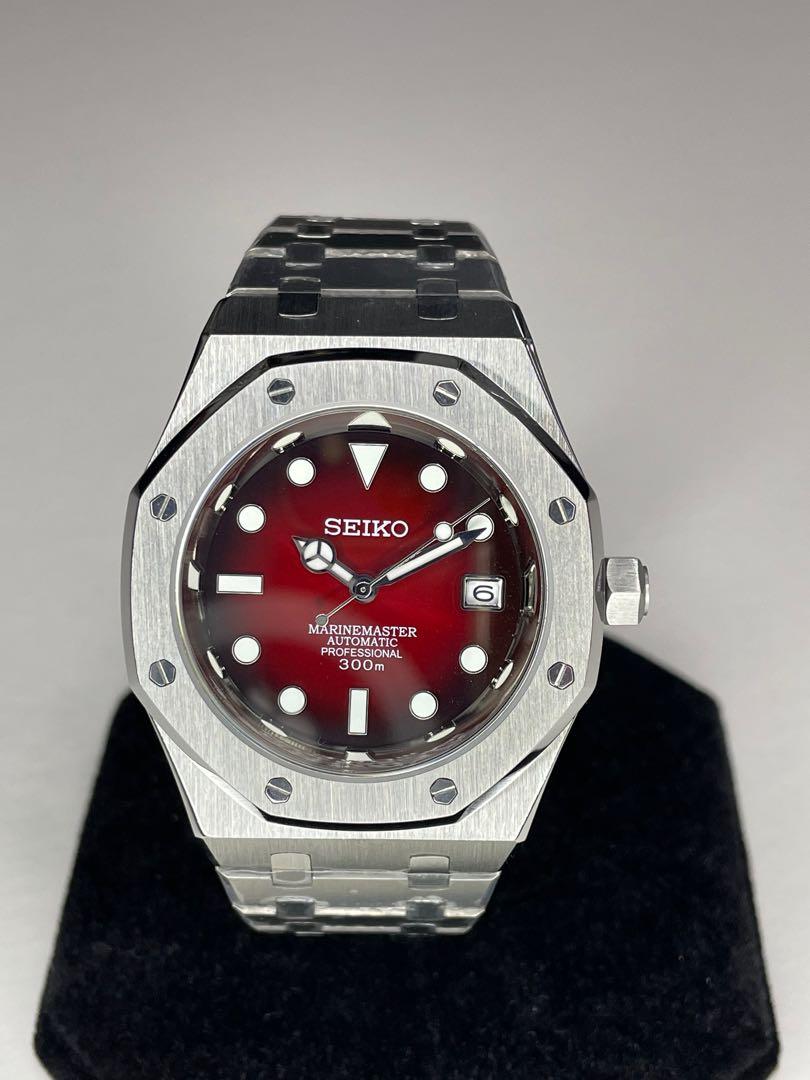 Custom Seiko Mod Red AP 42mm, Men's Fashion, Watches & Accessories ...
