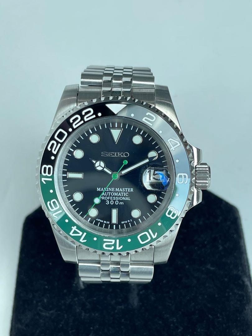Custom Seiko Mod 40mm Sprite GMT , Men's Fashion, Watches & Accessories ...