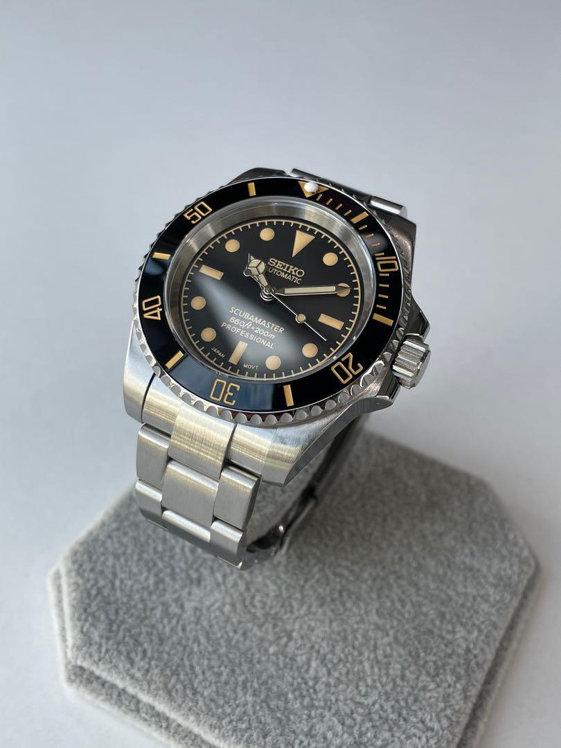 Custom Seiko Mod Vintage Style Submariner, Men's Fashion, Watches ...